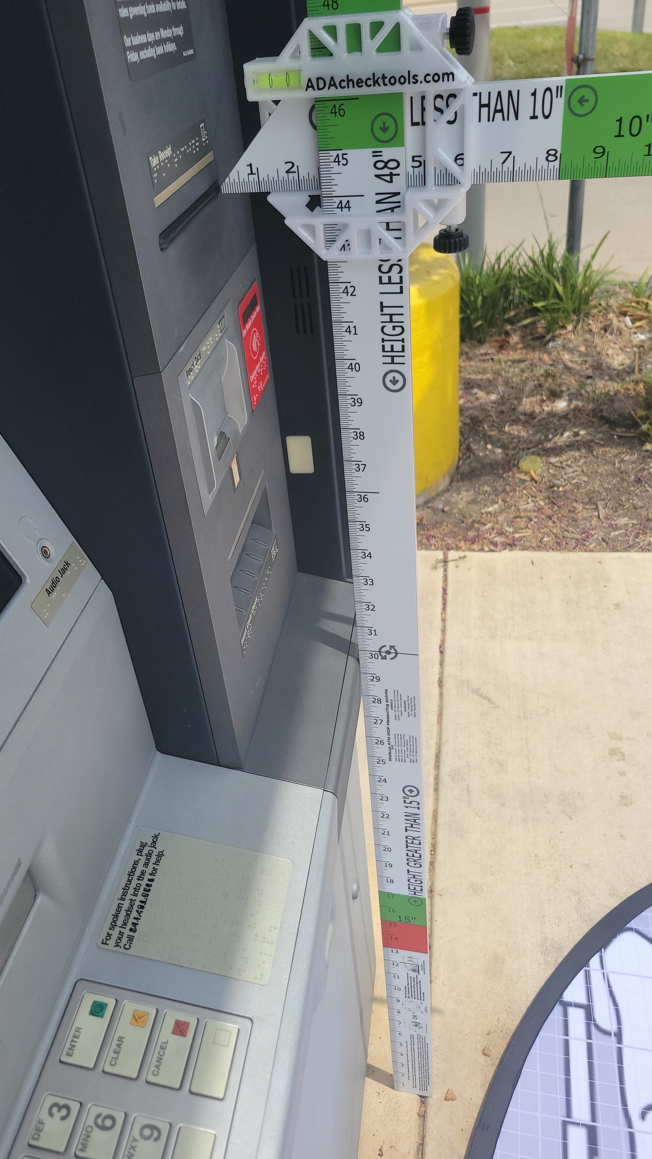 ADA Height and Reach Verification T Square – ADA check tools